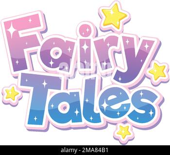 Fairy tales text for banner design illustration Stock Vector Image ...