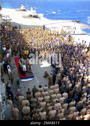 The USS Saipan (LHA-2), an amphibious assault ship, participated in ...