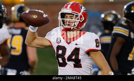 Georgia wide receiver Ladd McConkey (84) return a punt during an NCAA ...