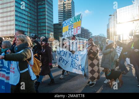 Royal College Of Nursing and Unite Hold a Two Day Protest outside ...