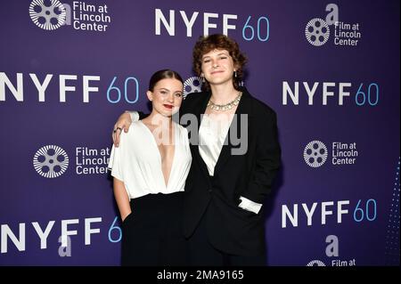 Actors Kate Hallett, left, and Liv McNeil attend the premiere of "Women ...