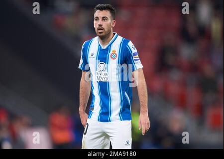 Edu Exposito of RCD Espanyol during the La Liga match between RCD ...