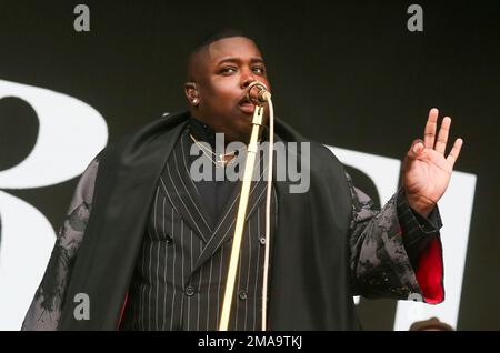 Gabriels' Jacob Lusk performs on day one of the Austin City Limits ...
