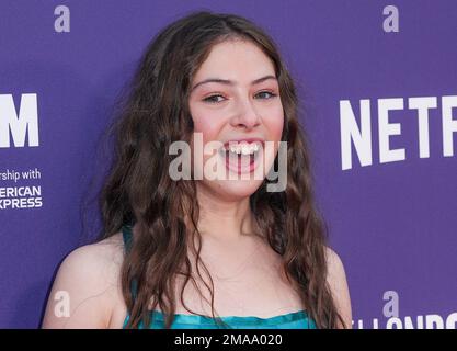 Kila Lord Cassidy poses for photographers upon arrival for the premiere ...
