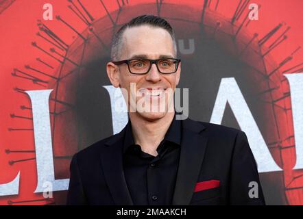 Jason Liles poses at a special screening of the Hulu reboot of ...