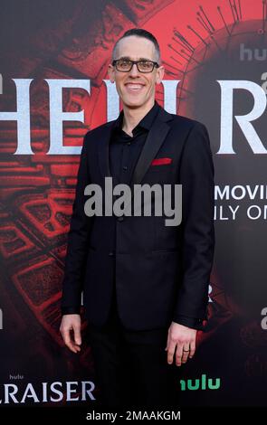 Jason Liles poses at a special screening of the Hulu reboot of ...