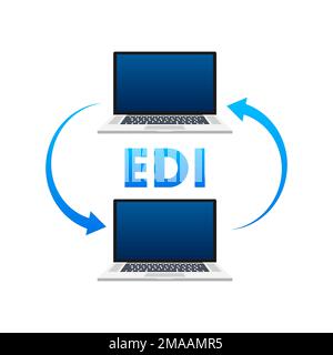 EDI icon, Electronic Data Interchange vector Stock Vector Image & Art - Alamy