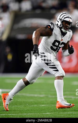 Cincinnati Bengals defensive tackle BJ Hill (92) celebrates after a ...