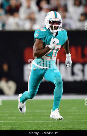 Miami Dolphins cornerback Justin Bethel (20) runs down field against ...