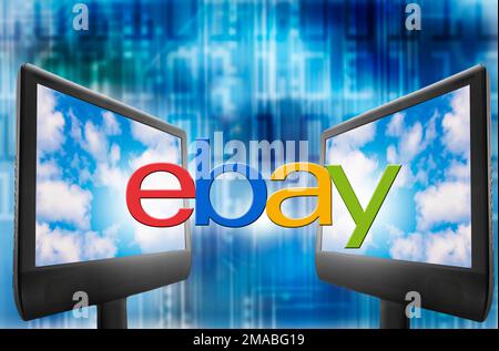 Ebay logo and concept for buying and selling online on the platform ...