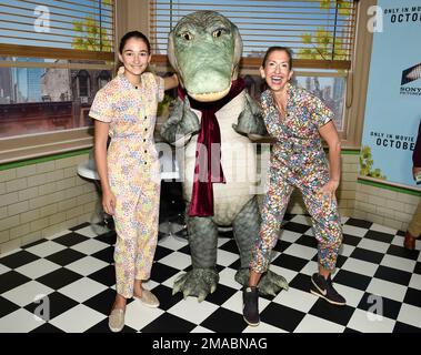 Alysia Reiner, right, and daughter Livia Basche attend the premiere of ...