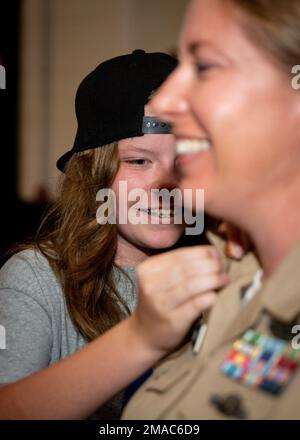 A frocking ceremony for Hospital Corpsman Master Chief Crystal Ingram ...