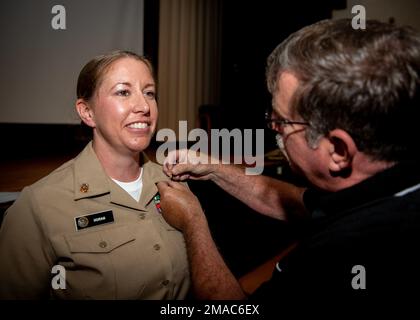 A frocking ceremony for Hospital Corpsman Master Chief Crystal Ingram ...