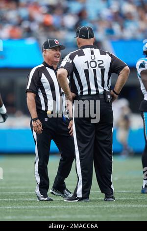 Umpire Bruce Stritesky (102) during an NFL football game between the ...