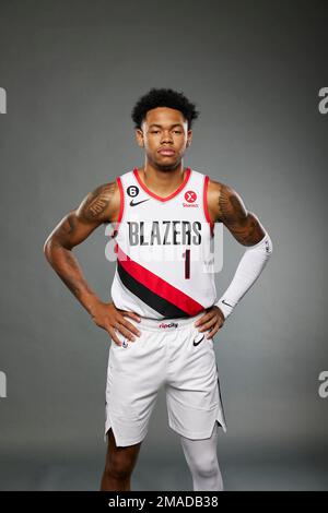 Portland Trail Blazers guard Anfernee Simons (1) during an NBA ...