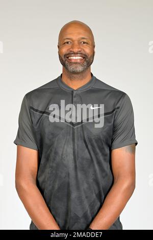 Orlando Magic head coach Jamahl Mosley looks on during the first half ...