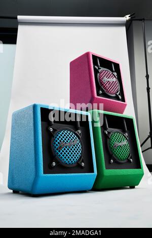 Stonefield mini bass guitar amplifier Stock Photo - Alamy