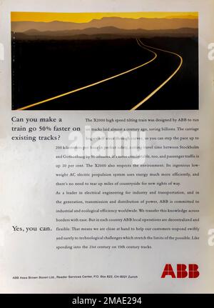 ABB Automation (Thailand) advertisement placed inside a NatGeo magazine ...