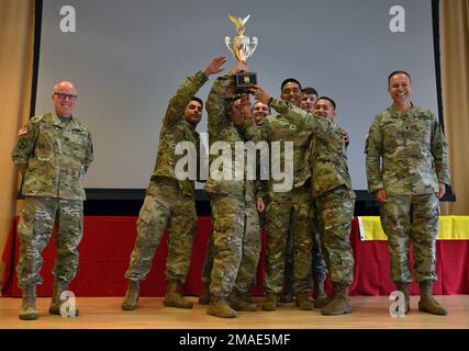 (From left) Spc. Caleb Nawman, Sgt. Dean Santos, Spc. Emilia Grant ...
