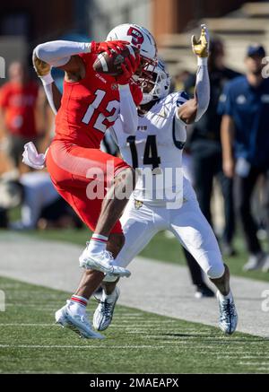 Western Kentucky defensive back Kahlef Hailassie (12) celebrates ...