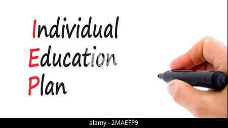 IEP individual education plan symbol. Concept words IEP individual ...