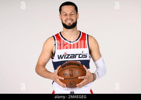 Washington Wizards forward Jordan Schakel poses for a photograph during ...