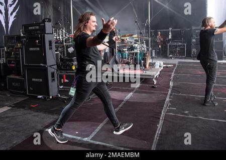 Niklas Karlsson of Orbit Culture performs at the Louder Than Life Music ...