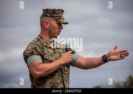 U.S. Marine Corps Maj. Scott Siska, company commander, Marine Wing ...