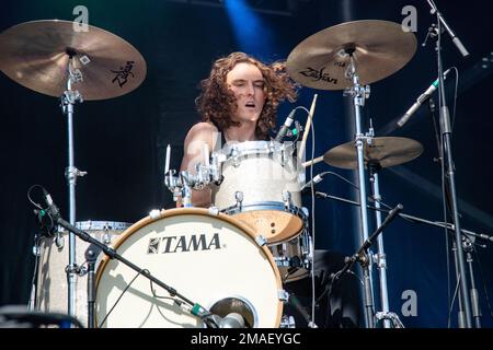 Myles Ulrich of Taipei Houston performs on the second weekend of the ...