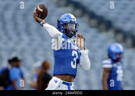 Georgia State quarterback Darren Grainger looks to pass during an NCAA ...