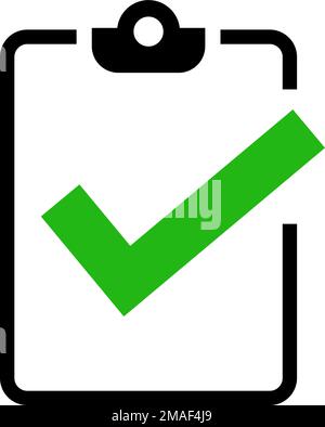 Memo with check mark. Contract. Editable vector Stock Vector Image ...