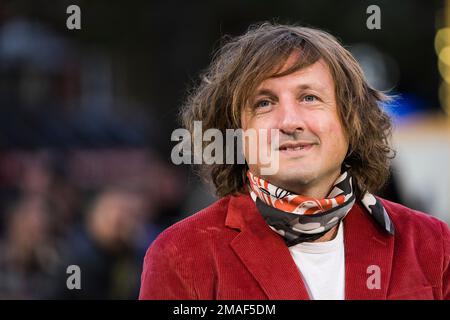 Daniel Pemberton poses for photographers upon arrival for the premiere ...