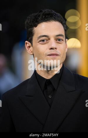 Rami Malek poses for photographers upon arrival for the premiere of the ...