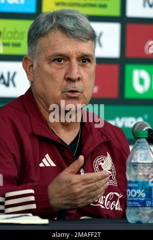 Mexico manager Gerardo Martino ahead of the FIFA World Cup Group C ...