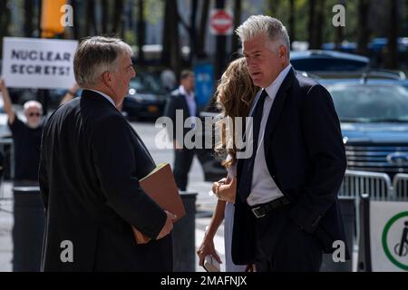 (Left to right) Donald Trump's attorneys Lindsey Halligan, James Trusty ...
