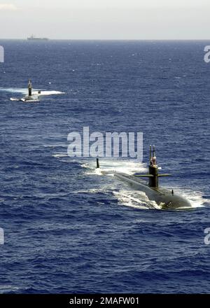 The US Navy (USN) Los Angeles class Attack Submarine USS Hampton (SSN ...