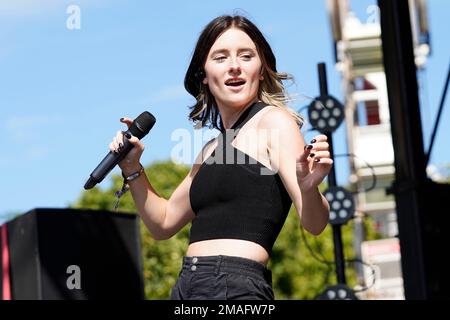 Audra Miller of Concrete Castles performs on day three of Riot Fest on ...