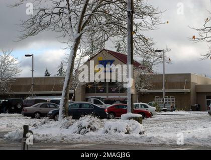 Silverdale Washington State USA shown on a road map or Geography map ...