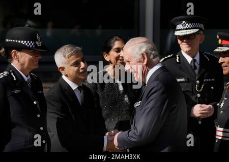 Mayor of London Sadiq Khan and Metropolitan Police Commander Dr Alison ...