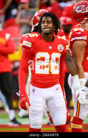 Kansas City Chiefs safety Deon Bush participates in a drill during NFL ...