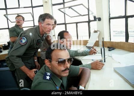 Control tower at an air base at Cairo, Egypt Stock Photo - Alamy