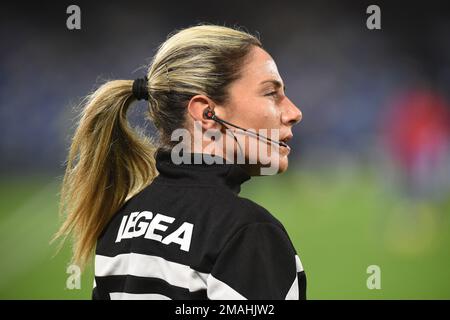 Italian referee francesca di monte during the Italy cup football match ...