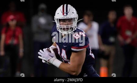 Arizona tight end Tanner McLachlan (84) in the first half during an ...