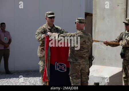 Col. Brian Ducote (Left) and Command Sgt. Maj. Mark A. Eckstrom (Right ...