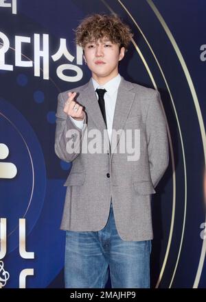 South Korean K-Pop singer BE’O, attend a red carpet for the 14th Melon ...