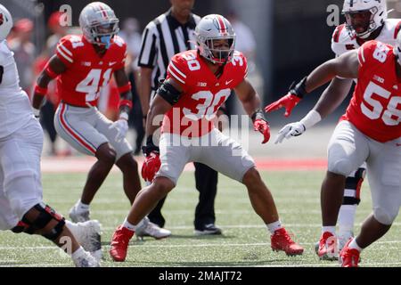 Ohio State linebacker Cody Simon (30) in action during an NCAA college ...