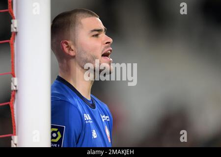 LILLE - LOSC Lille goalkeeper Lucas Chevalier during the French Ligue 1 ...