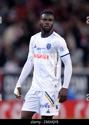 LILLE - Mama Balde of Estac Troyes during the French Ligue 1 game ...