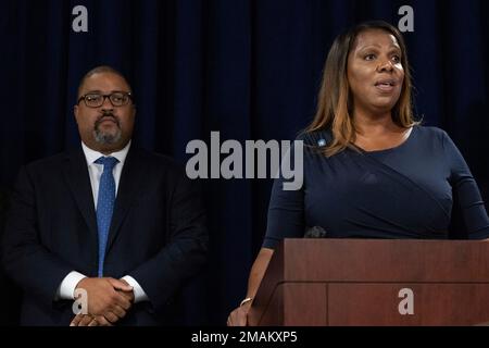 (Left to right) Donald Trump's attorneys Lindsey Halligan, James Trusty ...