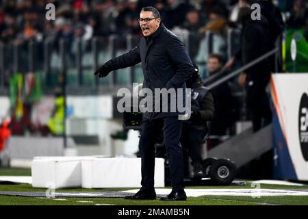 Turin, Italy. 19 January 2023. Pablo Mari of AC Monza gestures during ...